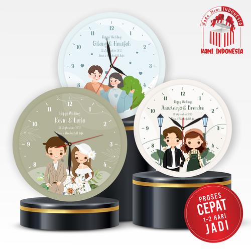 Jual JAM DUDUK UNIK CUSTOM NAMA KARAKTER HAMPERS WEDDING MEJA DINDING ...