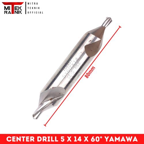 Jual Mata Bor Center Drill 5mm x 14mm x 60° Yamawa Bor Chamfer - Kab ...