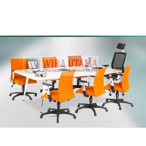 Jual Meja Meeting Kantor 6-8 Orang / Meja Rapat Kaki Besi 6-8 Orang ...