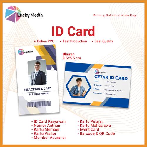 Jual Cetak ID Card 2 Sisi / ID Card Custom Kartu Member Print PVC - Kota Balikpapan - Lucky ...