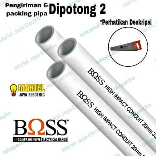 Jual Pipa conduit 20mm / pipa BOSS 20mm putih / pipa listrik - Kab ...