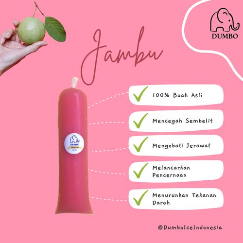 Jual Dumbo Ice Premium Rasa Jambu || Es dari 100% Buah Asli dan Gula ...