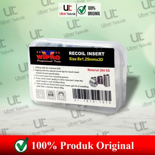 Jual WIPRO Grip Coil M 8 x 1.25 3D Tap Drat Tambah Recoil Insert - Kota ...