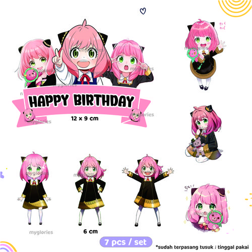 Jual Hiasan Kue Anime Anya - Topper Cake Anya Anime - Kab. Sukoharjo ...