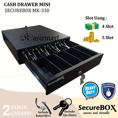 Jual SECURE BOX MK-330 CASH DRAWER - LACI UANG - LACI KASIR MINI RJ11 ...