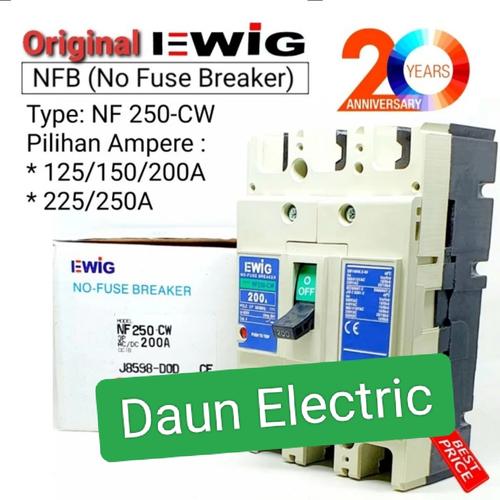 Jual MCCB NFB 250CW 125A/150A/200A/250A Merk EWIG Model Mitsubishi - 250A - Jakarta Pusat - DAUN ...