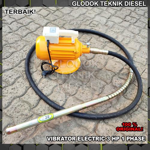 Jual Concrete Vibrator Electric 3 HP 1 Phase Tigon Model Colok ORIGINAL - Kota Tangerang ...