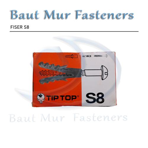 Jual Fiser S8 dan skrup / Tip Top S8 dan stapping isi 100 - Jakarta ...