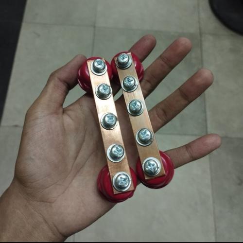 Jual busbar isolator 2mm x 15mm x 1350mm 4 lubang + isolator 2 pcs ...