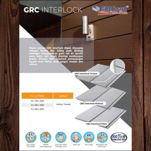 Jual GRC MAHONI INTERLOCK 20 CM / WALL SIDING / FACADE / GRC WALL PANEL - Kota Bekasi - Dermaco ...