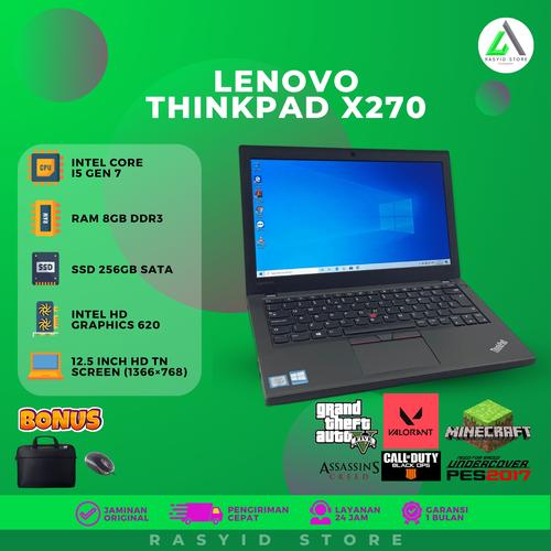 Jual laptop lenovo thinkpad X270 intel core i5/i7 Ram 8gb Ssd 256gb - Kota Bandung - RASYID ...