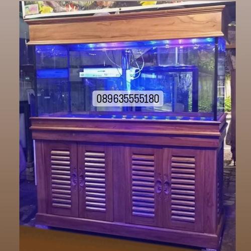 Jual bufet aquarium kayu jati Natural ukuran 180×60×60 tanpa kaca - Kab ...