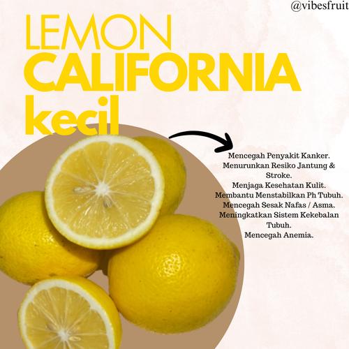 Promo Premium Lemon California Kecil Lokal Fresh Kuning - 500 gram ...