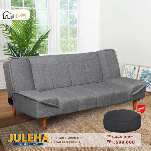 Jual SOFABED FELICE | SOFA BED MINIMALIS | SOFABED EMPUK | SOFA BED MURAH - Felice Black - Kota ...