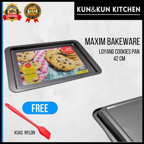 Jual Loyang Kue Kering 42 Cm Cookies Sheet Anti Lengket Free Kuas ...