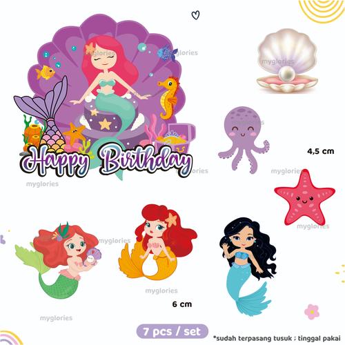 Jual Topper Cake Mermaid - Hiasan Kue Mermaid - Kab. Sukoharjo ...