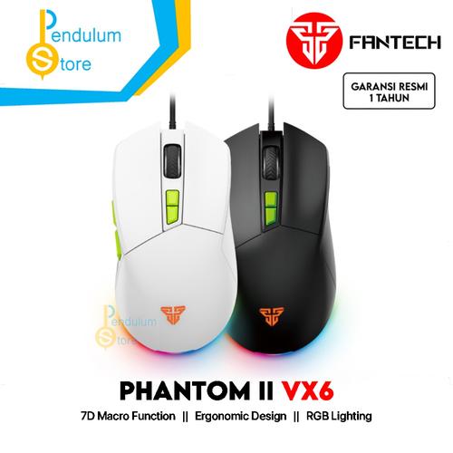 Promo Fantech PHANTOM II VX6 Mouse Gaming Macro Programmable with RGB ...