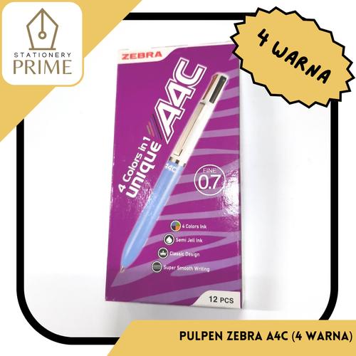Jual Pulpen Zebra 4 warna A4C ( Satu pulpen 4 warna ) - Jakarta Timur ...