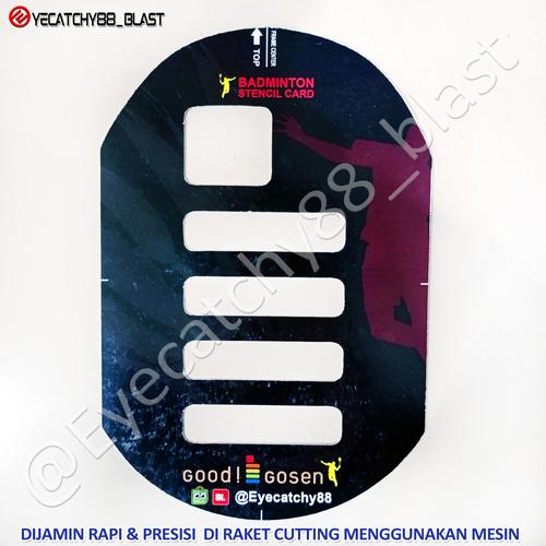 Jual Cetakan Raket / Logo Raket / Stencil Card Badminton - CUSTOM LOGO ...