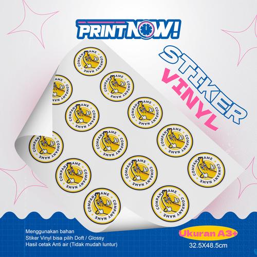 Jual Print Stiker Label - Cetak Stiker Vinil/Vinyl A3 Custom - Tanpa ...