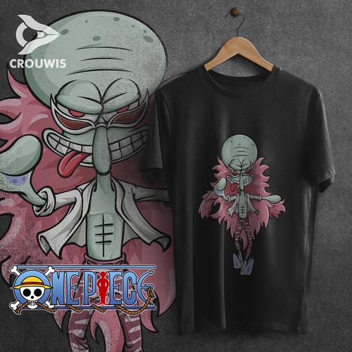 Promo kaos anime squidmingo / squidward / donquixote doflamingo / one ...