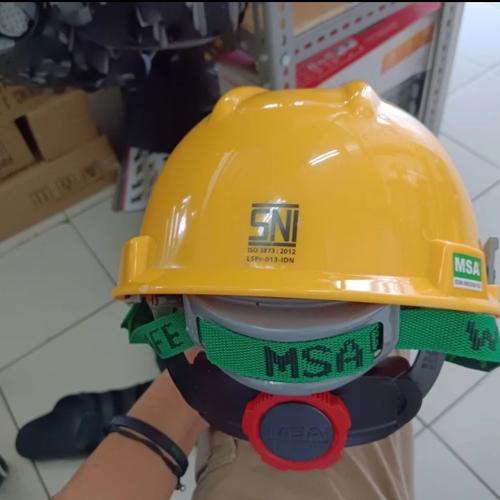 Jual HELM SAFETY MSA FULL SET / HELM KERJA PROYEK WARNA KUNING - SNI ...
