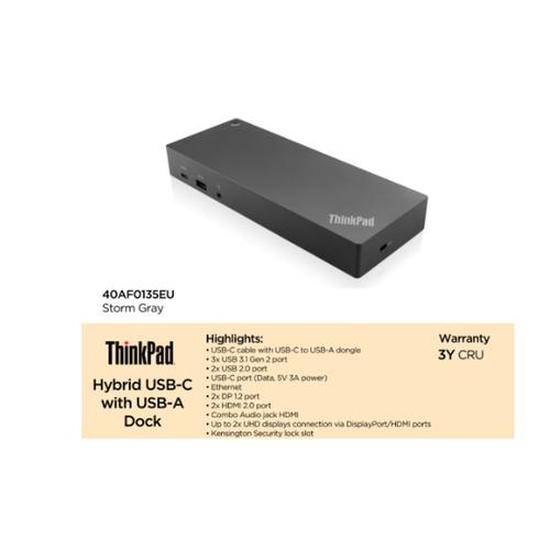 Jual Lenovo ThinkPad Hybrid USB-C with USB-A Dock,40AF0135EU, Grs Resmi ...