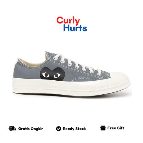 Jual Converse Chuck Taylor Low X CDG Play Garcons Grey Original - 36 ...
