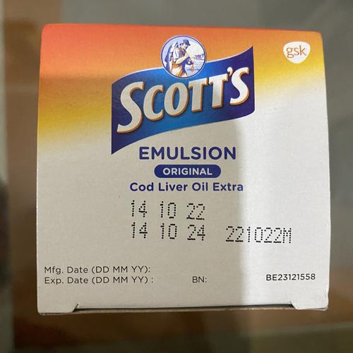 Jual Scott Emulsion Cod Liver Oil Extra Malaysia 400 ml - 1 pcs ...
