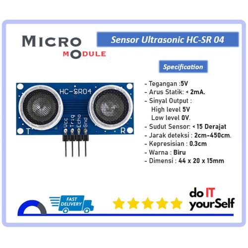 Jual HC-SR04 Sensor Ultrasonik / Ultrasonic PING - Kab. Bekasi ...