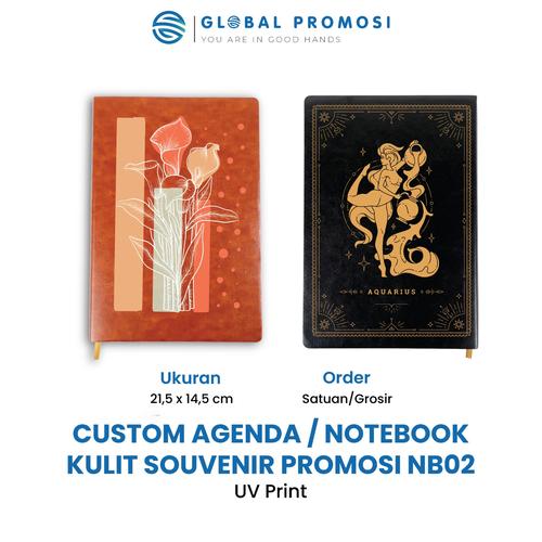 Jual Custom Buku Agenda / Notebook A5 Kulit Souvenir Promosi NB02 ...