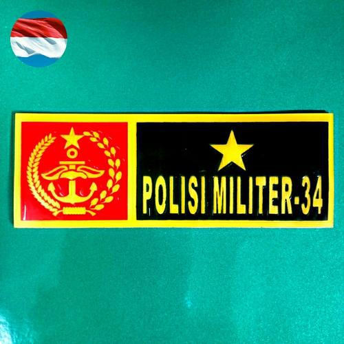 Jual Sticker POLISI MILITER stiker gambar timbul - Kota Padang - A M D ...