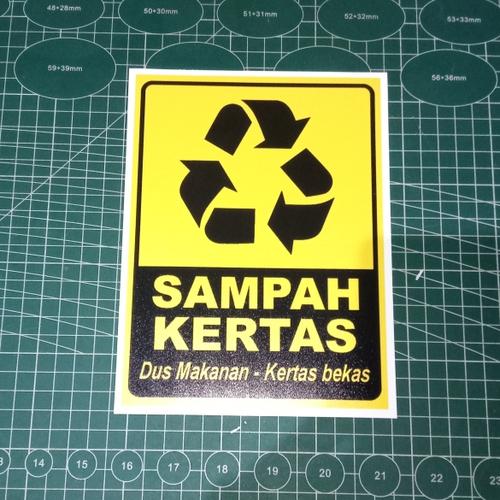 Jual stiker Sampah kertas - Uk 40x30cm - Jakarta Pusat - MEDIACETAK ...