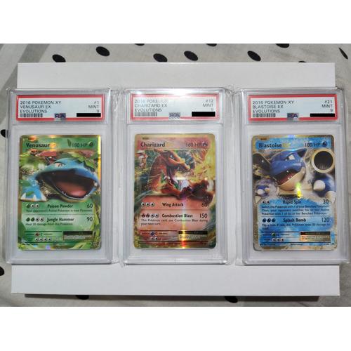 Jual Pokemon XY Evolutions PSA 9 Venusaur EX, Charizard EX, Blastoise EX - Jakarta Timur ...