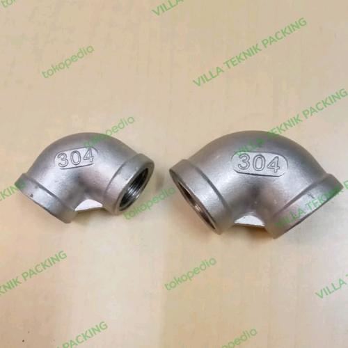 Jual Elbow Stainless SS304 Drat 4" Inch / Knee Drat Stainless SS304 - Jakarta Barat - VILLA ...