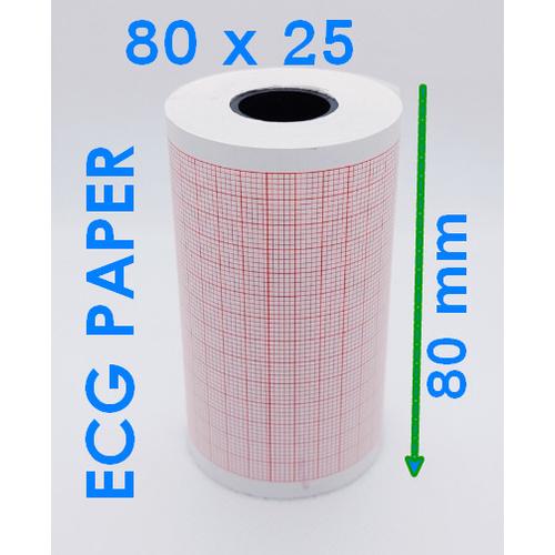 Jual Kertas EKG 80 mm / ECG Recording Paper Roll Single / 3 Channel ...