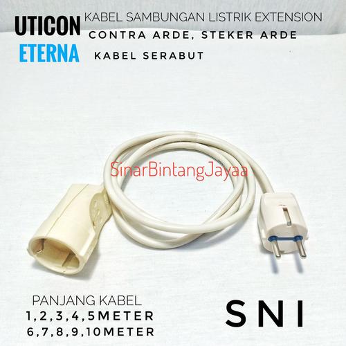Jual KABEL SAMBUNGAN LISTRIK EXTENSION STEKER DAN CONTRA STEKER ARDE ...