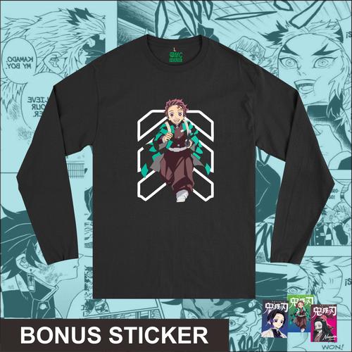 Jual Baju Kaos Anime Demon Slayer Kimetsu No Yaiba Tanjiro Kamado ...