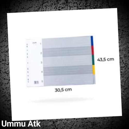 Jual Kertas divider pembatas A3 landscape bantex (5 pages) - Jakarta ...