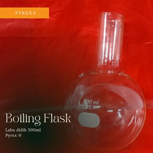 Jual boiling flask 500ml / labu didih 500ml pyrex - Kota Depok ...
