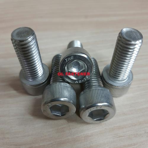 Jual Baut L M12 x 30 Stainless Steel Socket Cap Screw SUS 304 Tahan ...