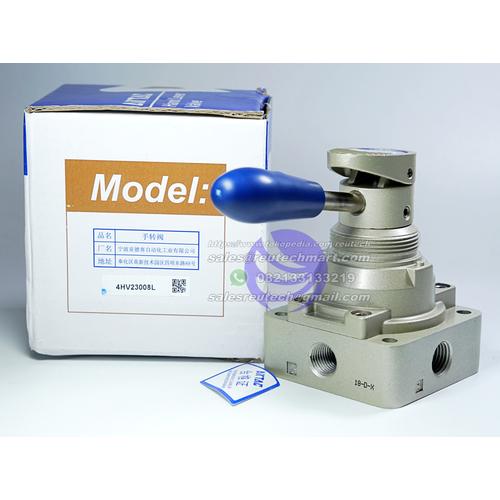 Jual Hand Lever Valve 4/3 way Airtac 4HV230-08L - Kota Surabaya - REUTECH | Tokopedia