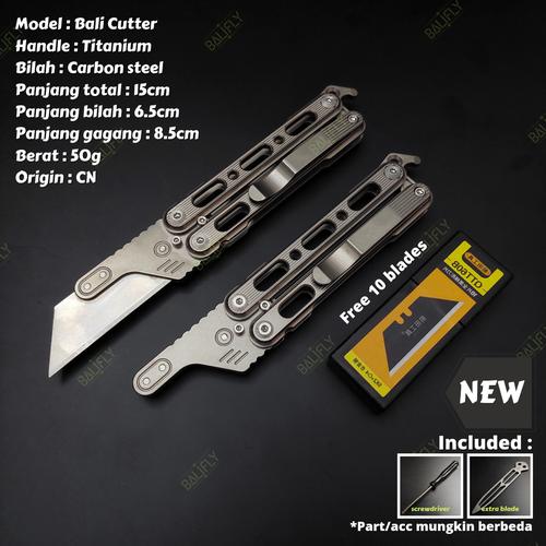 Jual Balisong Butterfly Knife Bali Cutter EDC - Bali Cutter - Kab ...