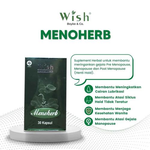 Jual Wish Menoherb by Dr Boyke Suplemen Herbal Wanita Atasi Menopause ...