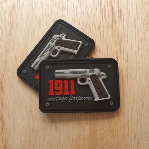 Jual patch rubber logo p1st0l 1911 tactical 3D timbul - tempelan ...