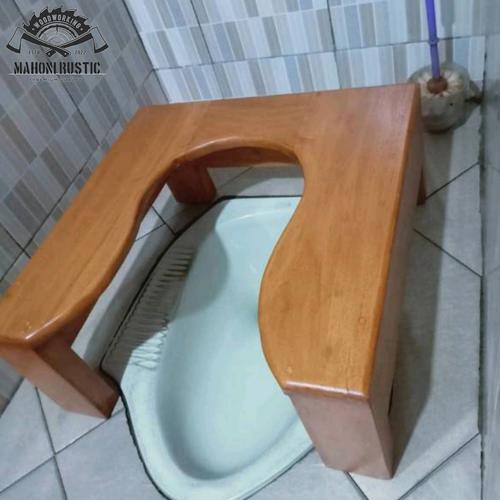 Jual Kursi wc closet duduk kayu portable wc jongkok Tinggi 15cm - Kab ...