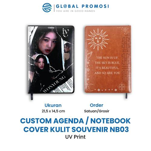 Jual Custom Buku Agenda / Notebook Premium A5 Cover Kulit Souvenir NB03 ...