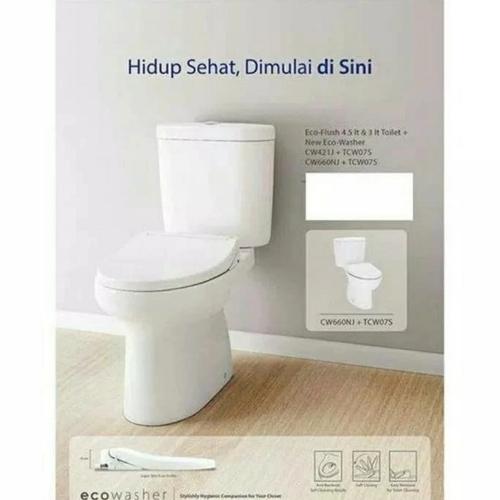 Jual Closet Toto CW 421 komplit set tanki toto tutup eco washer ...