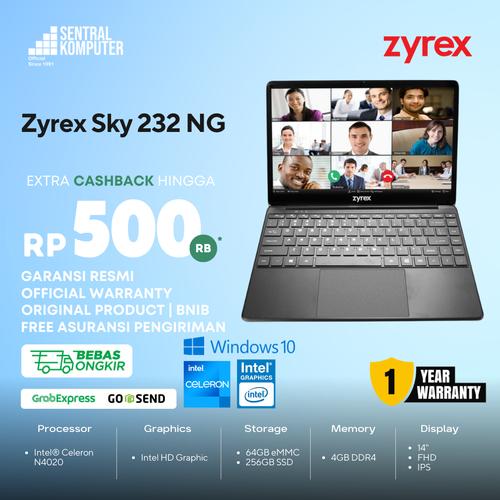 Jual Zyrex Sky 232 New Gen 14" Intel N4020 4GB eMMC + 256GB SSD Win 10 - Kota Bogor - Sentral ...
