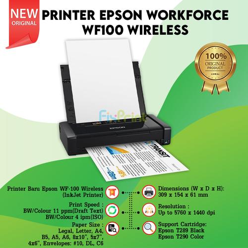 Jual Printer WorkForce EPSON WF 100 WiFi Inkjet Printer EPSON WF100 ...